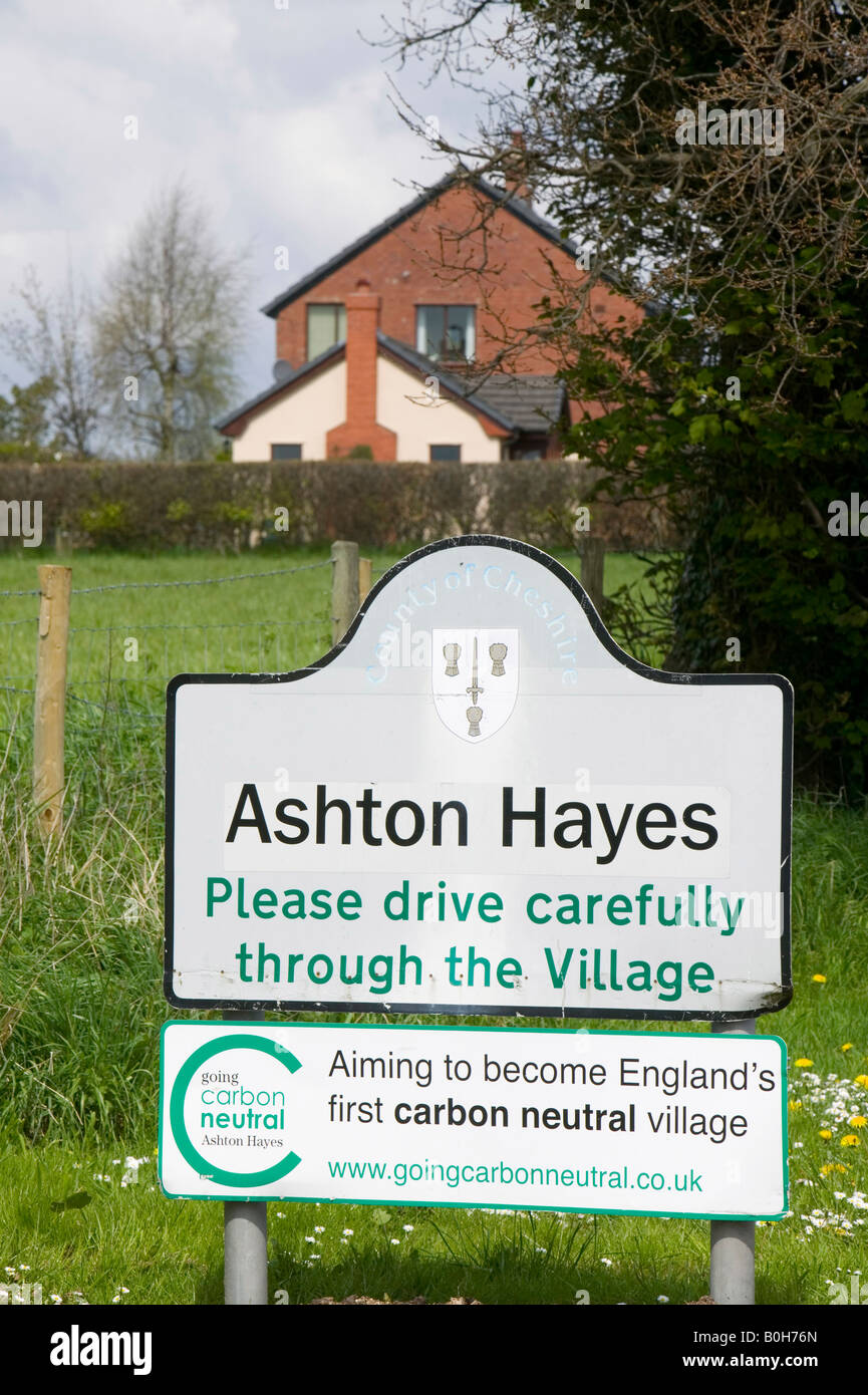 The village of Ashton Hayes in Cheshire is hoping to become the first ...