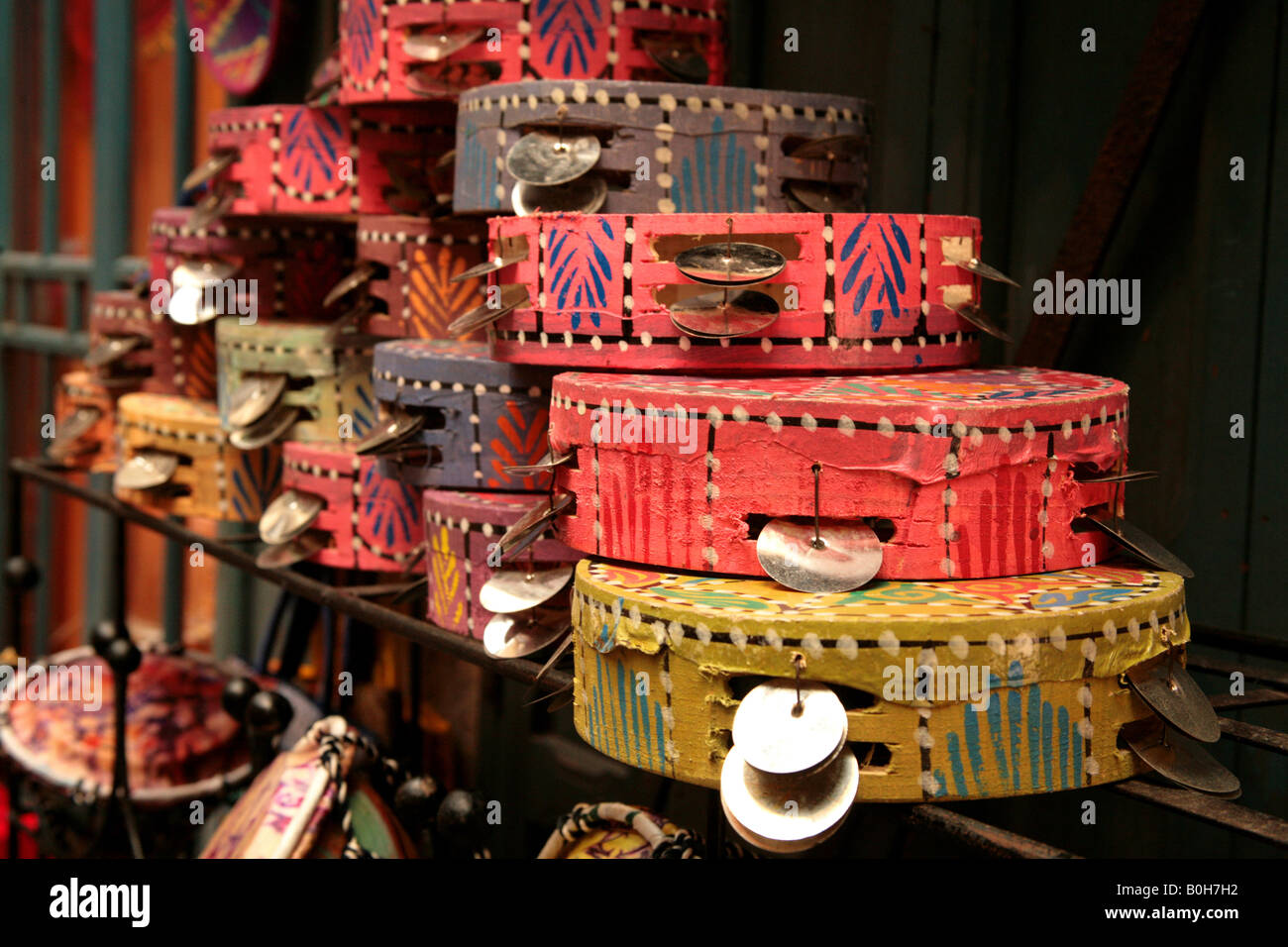 Tambourines pile hi-res stock photography and images - Alamy