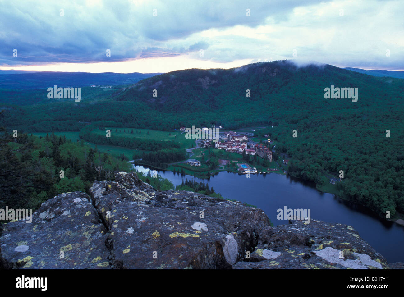 Balsams Resort Dixville Notch New Hampshire view from Table Rock Stock ...