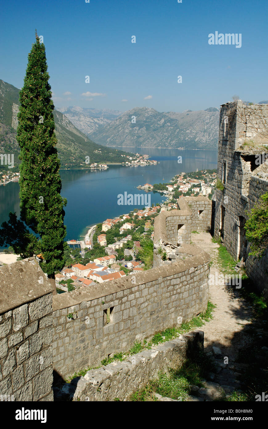 Town of Kotor, Kotor Bay, Unesco World Heritage Site, Montenegro, Crna ...