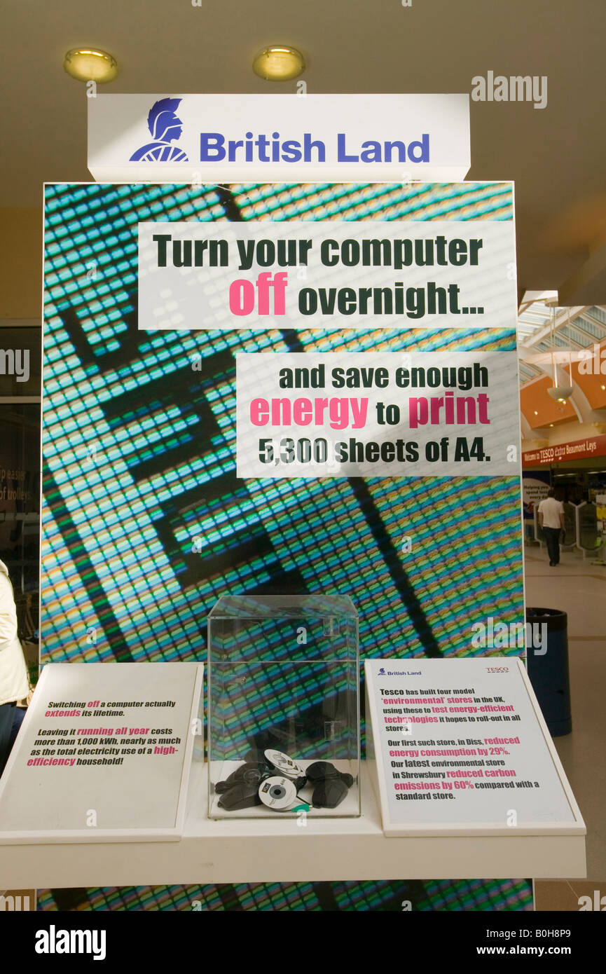 A display jointly organized by Tesco s and British Land showing steps ...