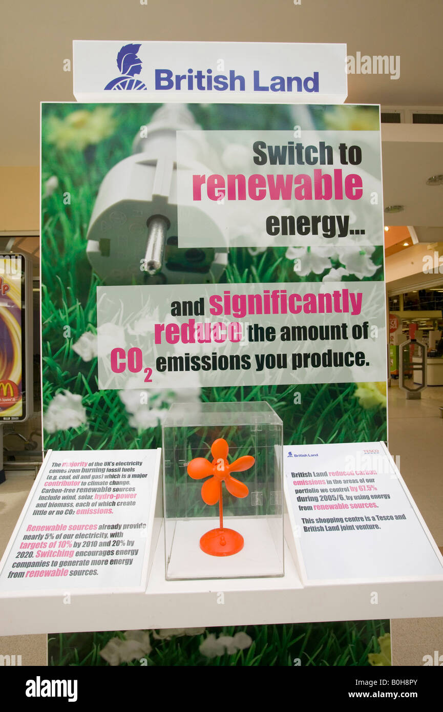 A display jointly organized by Tesco s and British Land showing steps ...