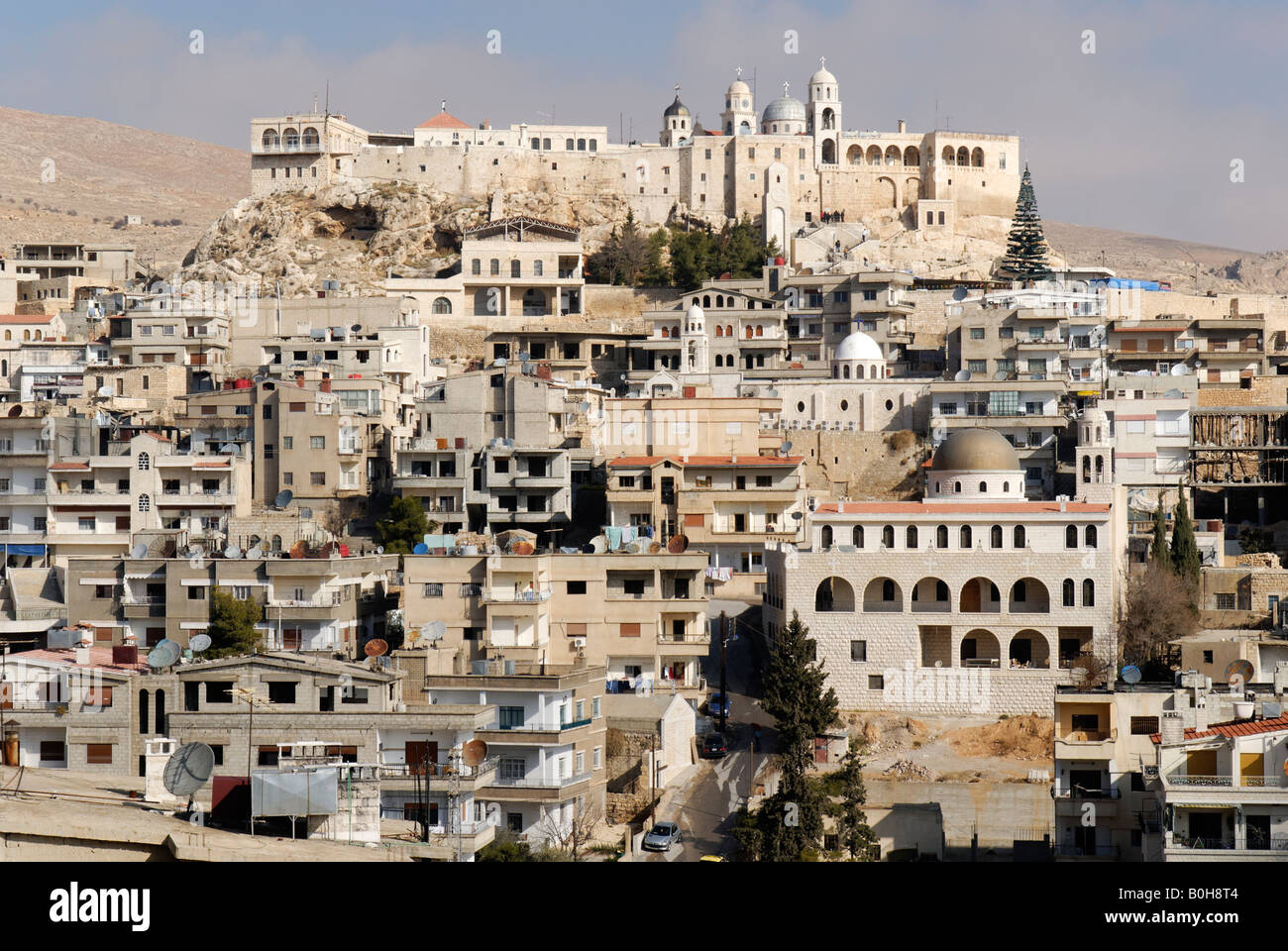 Greek Orthodox convent of Sednaya, Saidnaya, Syria, Middle East Stock ...