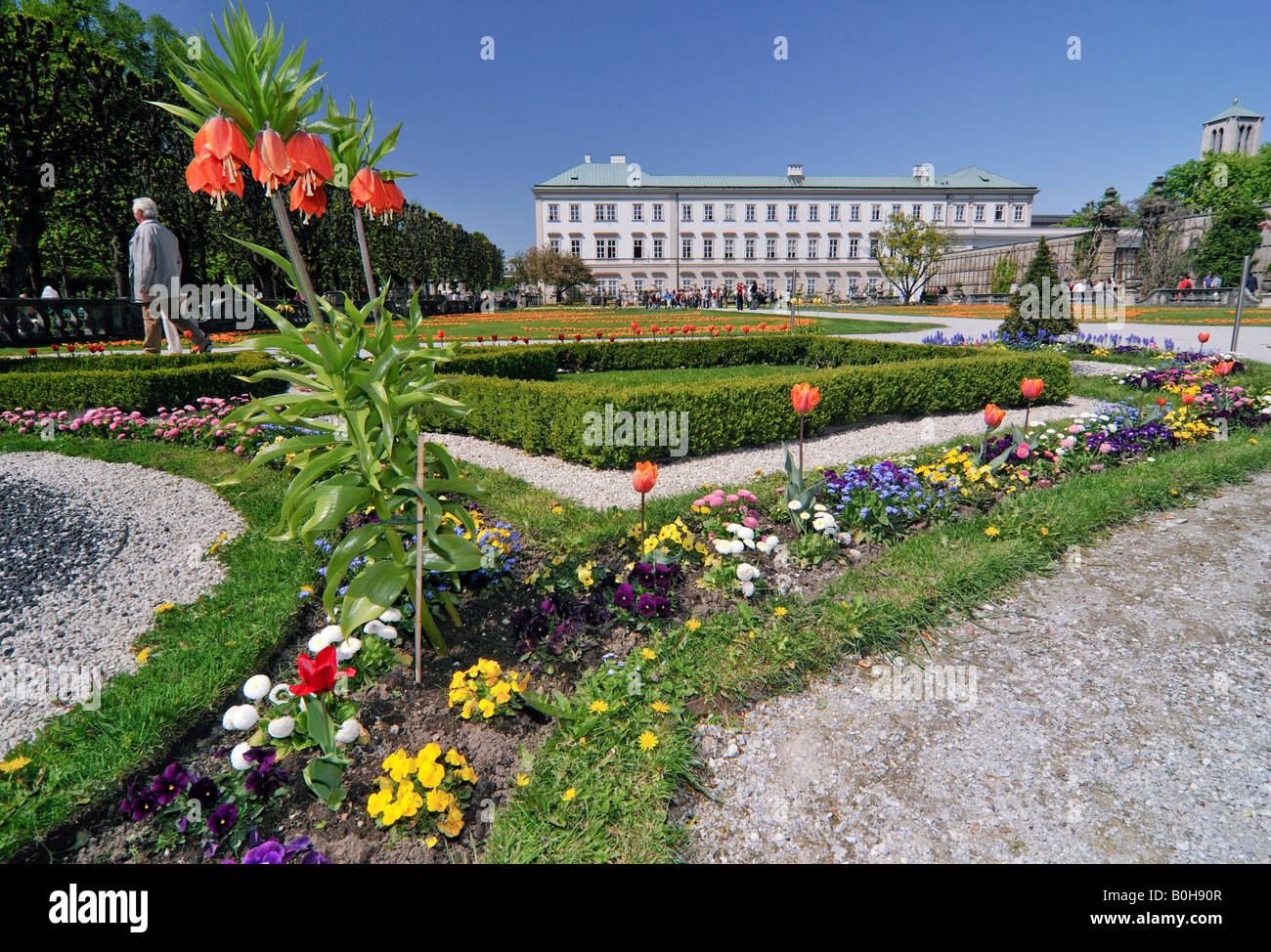 Mirabell Palace and Mirabell Gardens, Salzburg, Austria, Europe Stock ...