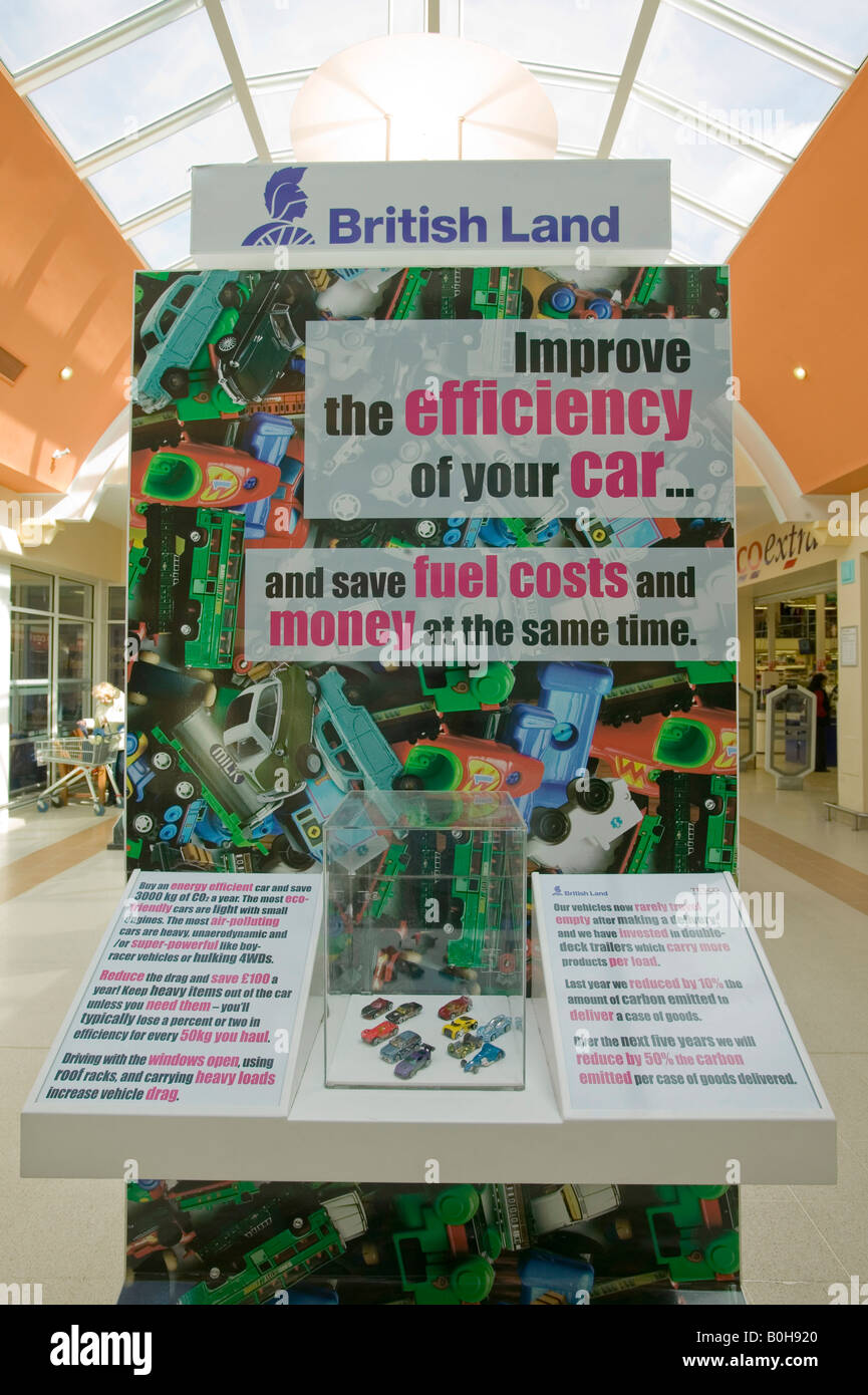 A display jointly organized by Tesco s and British Land showing steps ...