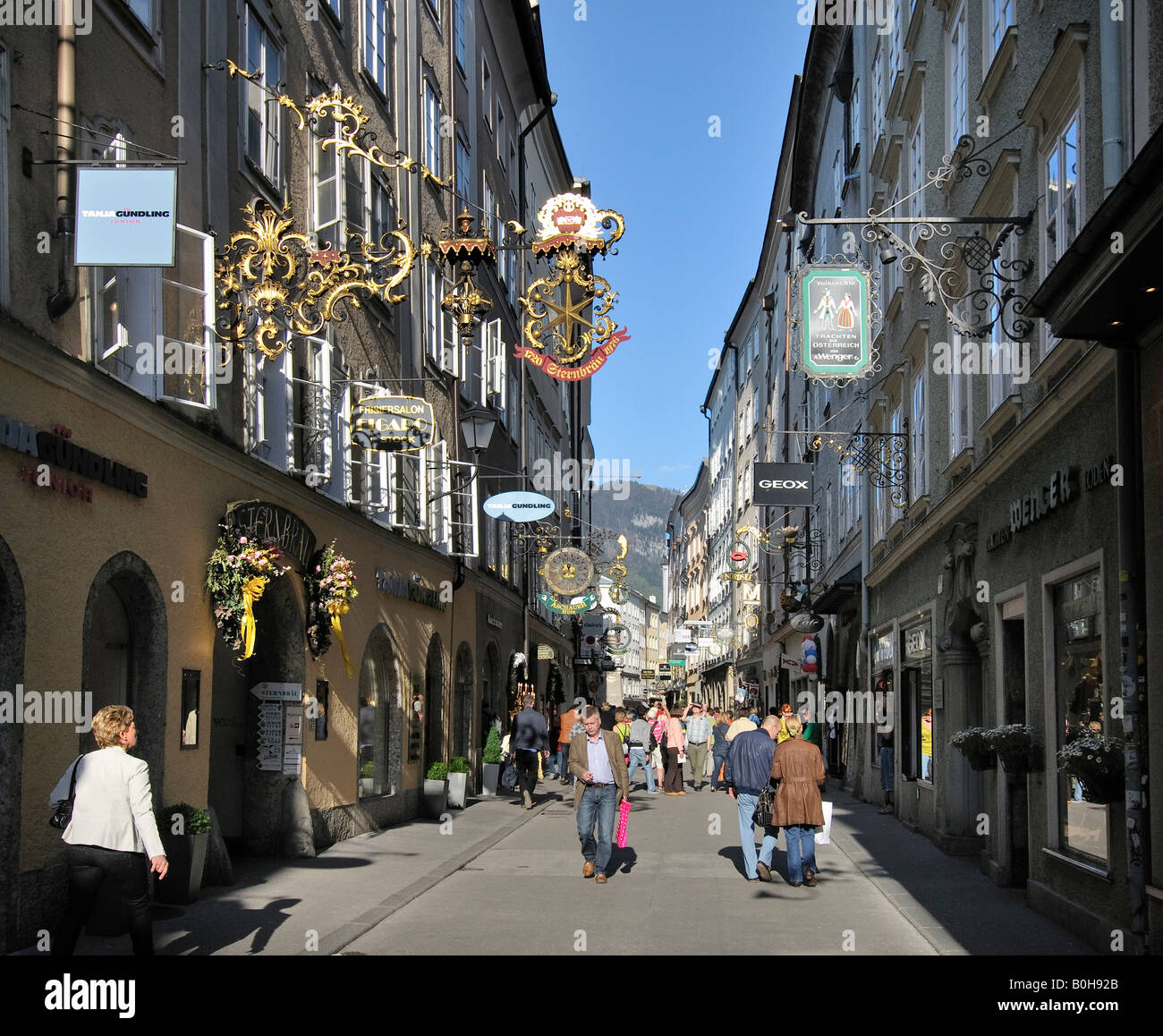 Getreidegasse alley, Salzburg, Austria, Europe Stock Photo - Alamy
