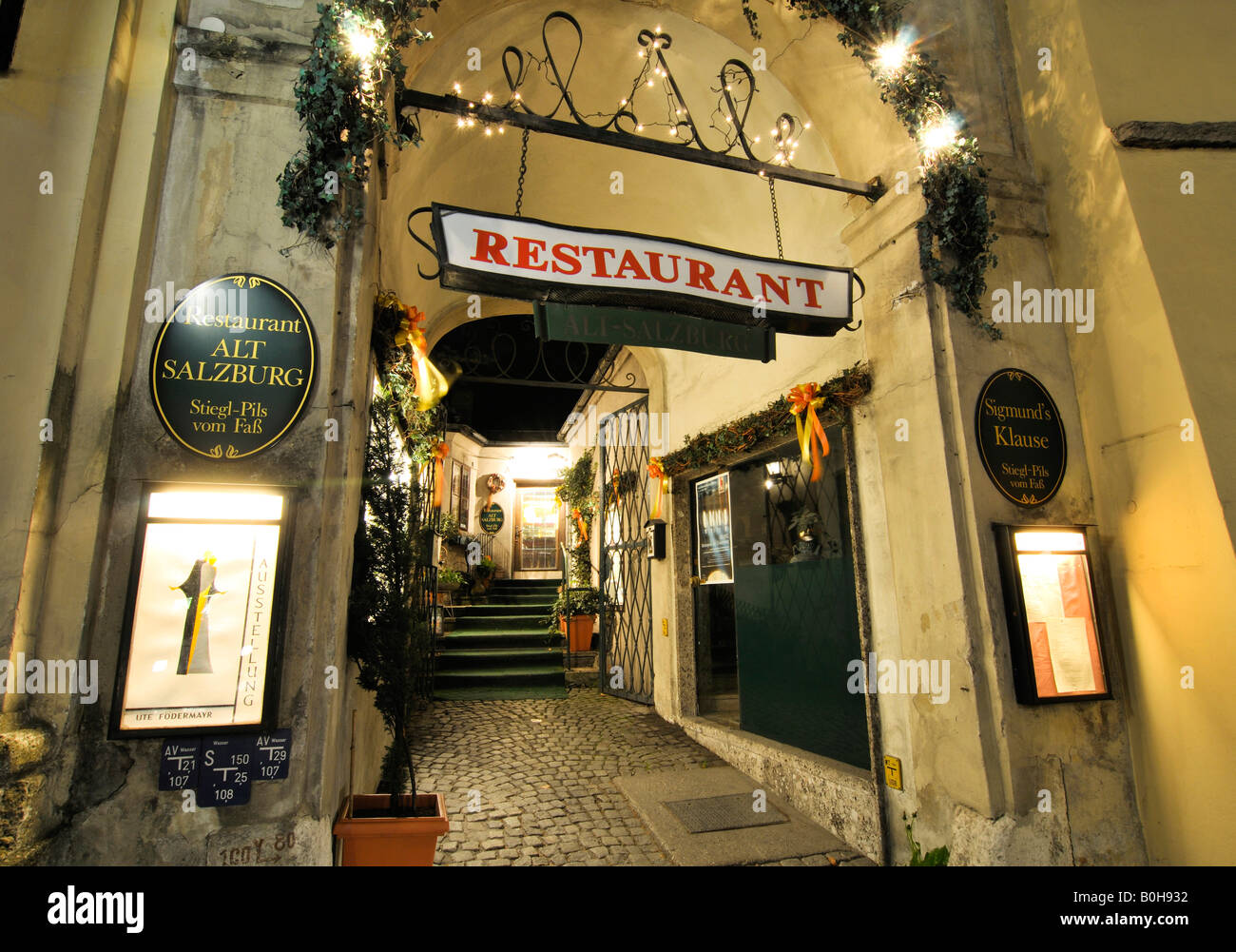 Restaurant alt salzburg austria salzburg salzburg High Resolution Stock ...