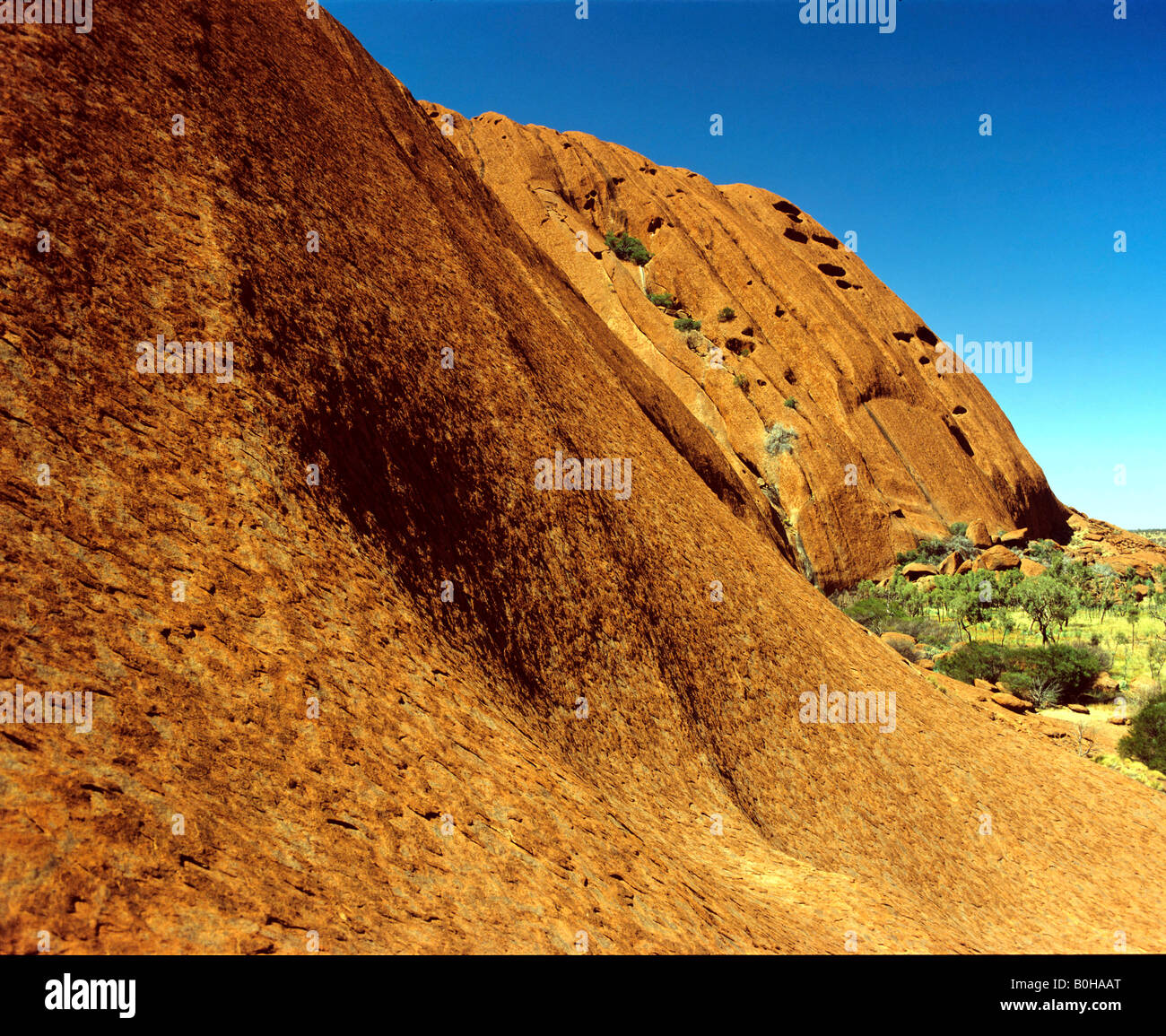 Uluru, Ayers Rock, detail, sandstone, Northern Territory, Australia ...