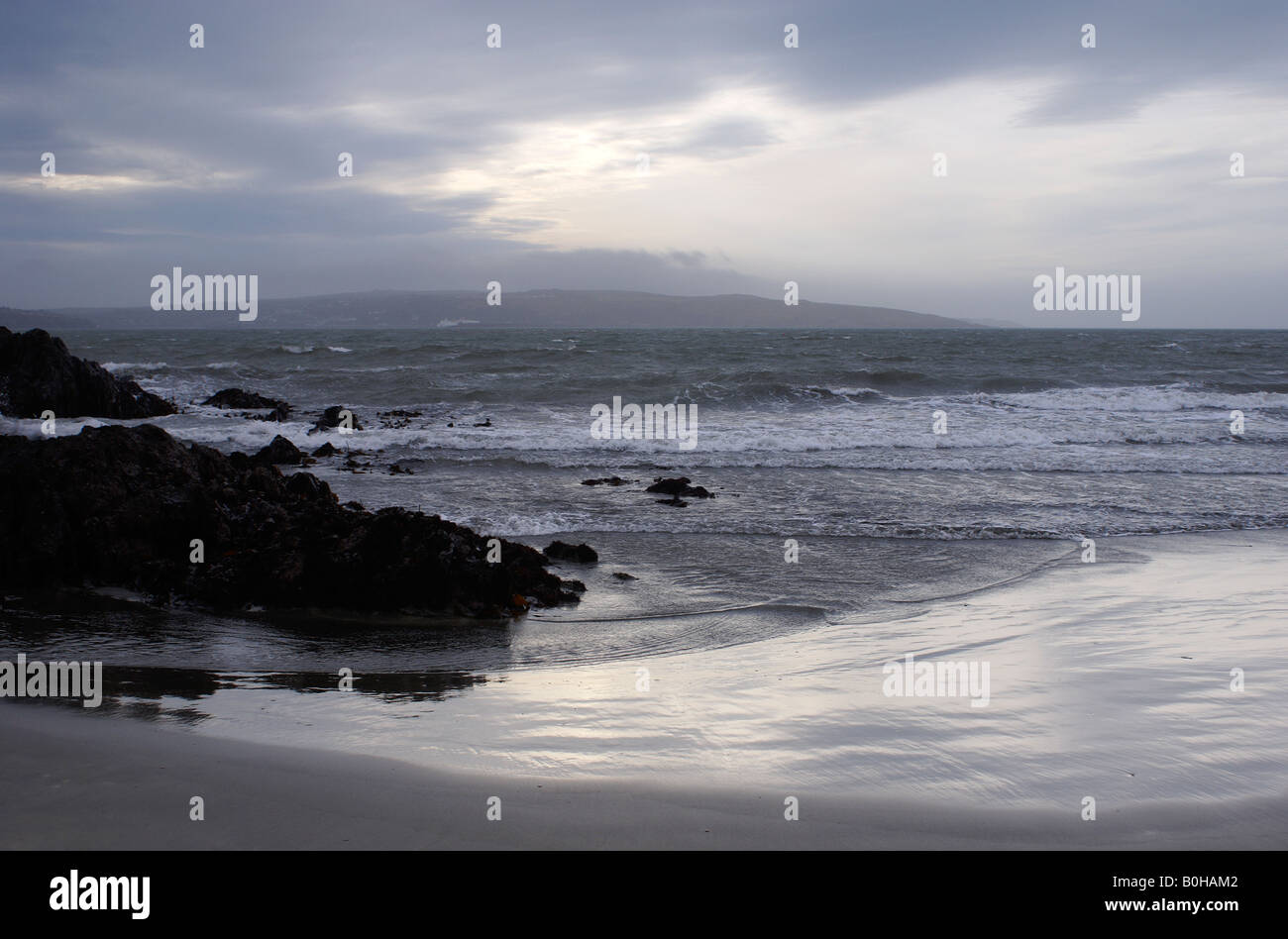 Fishguard Bay seen from Dinas Island in Pembrokeshire Stock Photo - Alamy