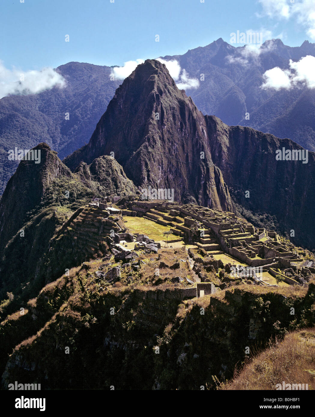 Machu Picchu, ancient Inca town, Incan ruins, UNESCO World Heritage ...