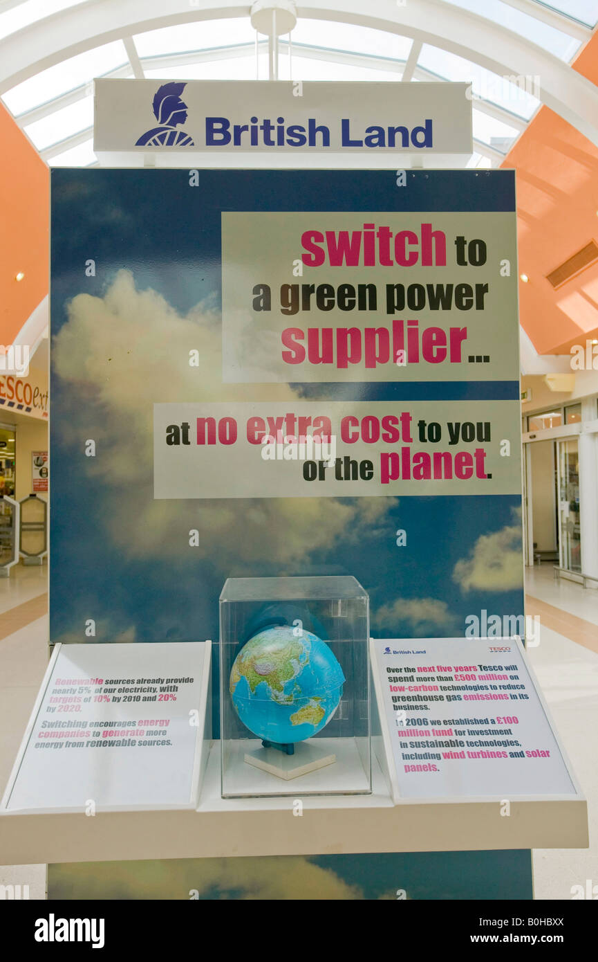 A display jointly organized by Tesco s and British Land showing steps ...