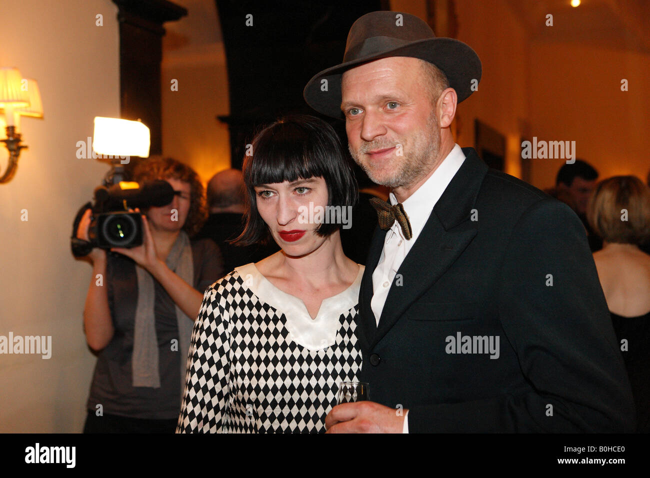 Actor Ulrich Tukur and guest, Wine Awards 2008, Grandhotel Schloss ...
