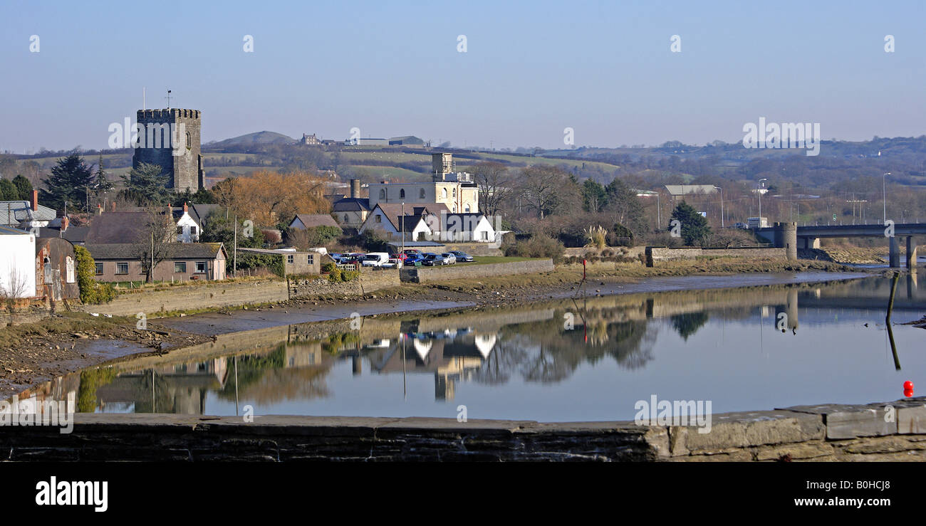 The Teifi estuary at Cardigan in West Wales Stock Photo - Alamy