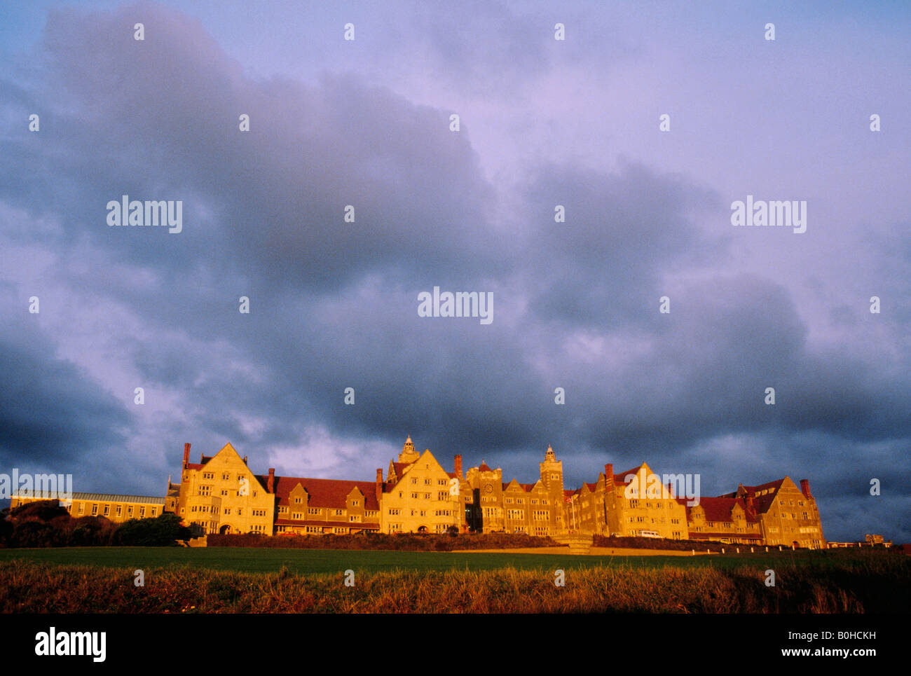 The exterior of Roedean, an independent girl's school, Brighton ...