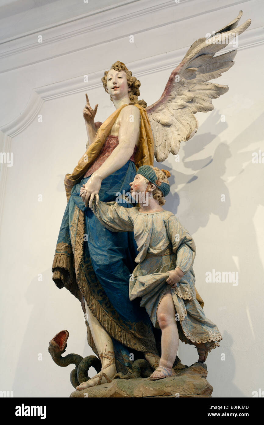 Guardian angel statues designed by Ignaz Guenther, Buergersaal ...