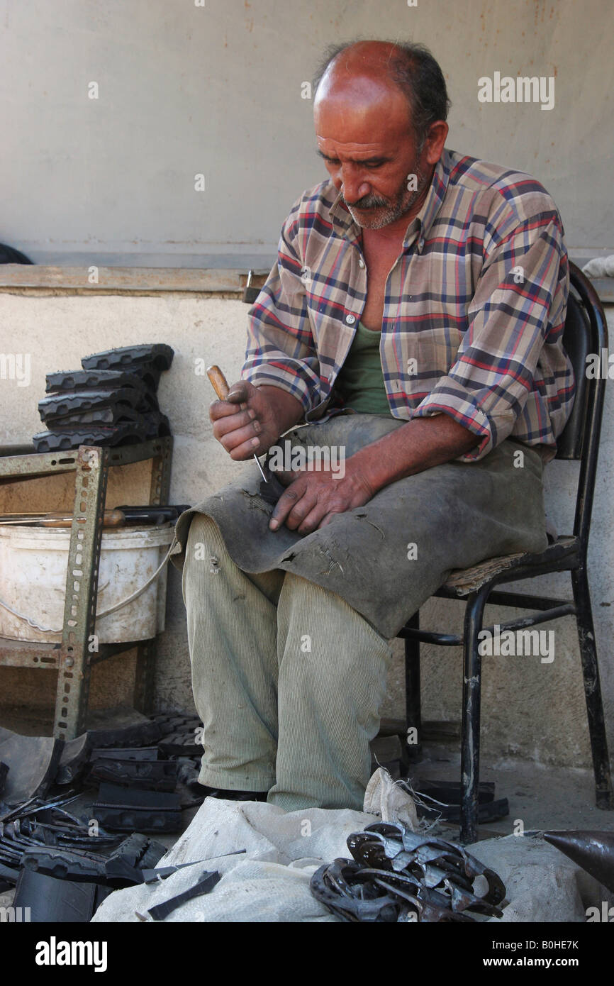 Farrier working on one of the car-free Prince´s Islands, Sea of Marmara ...