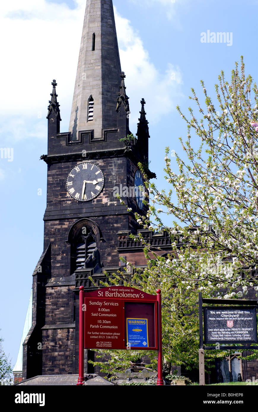 St.Bartholomew`s Church, Wednesbury, West Midlands, England, UK Stock ...