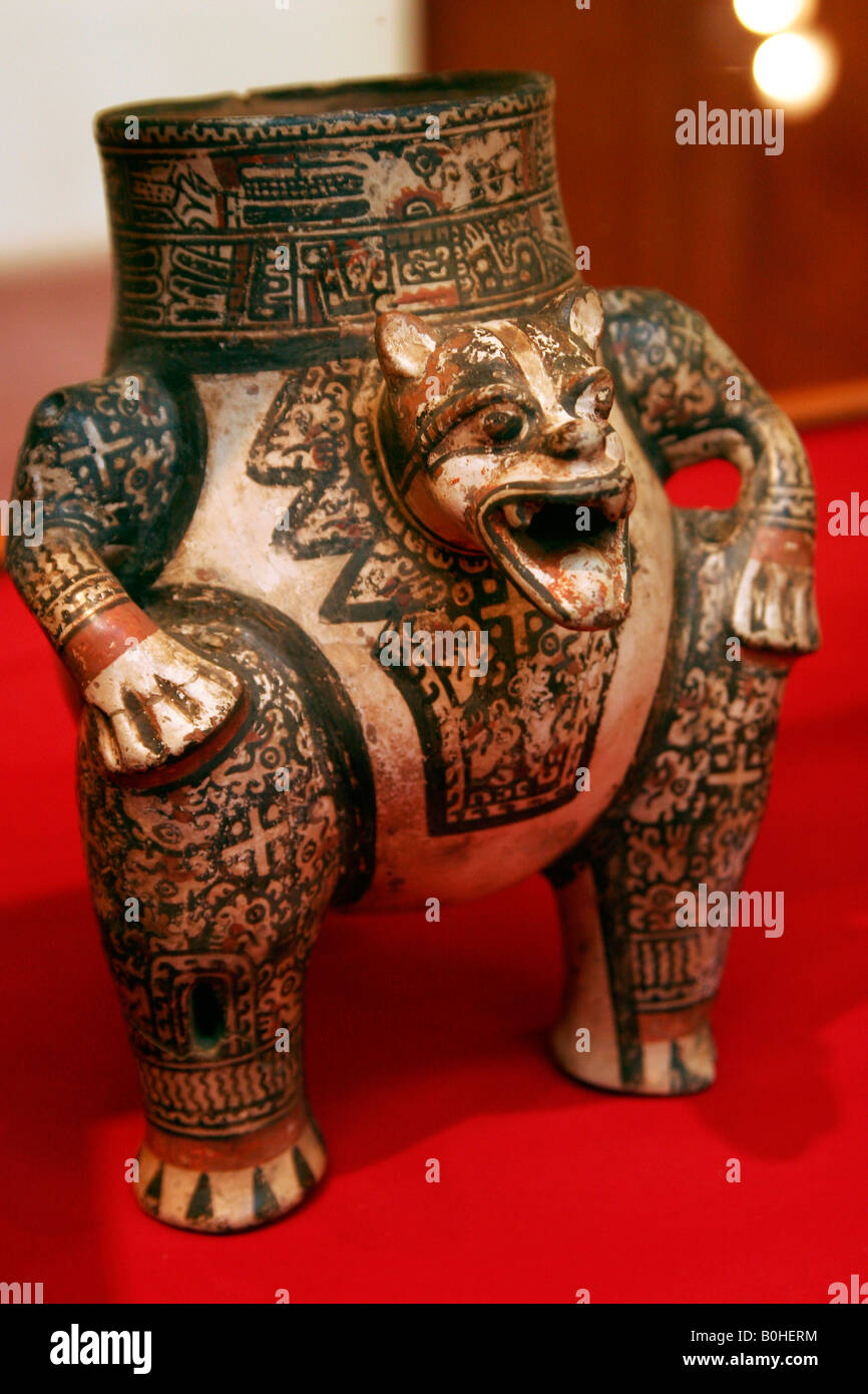 Pre-Columbian art in a museum, San Francisco Convent Cultural Center in ...