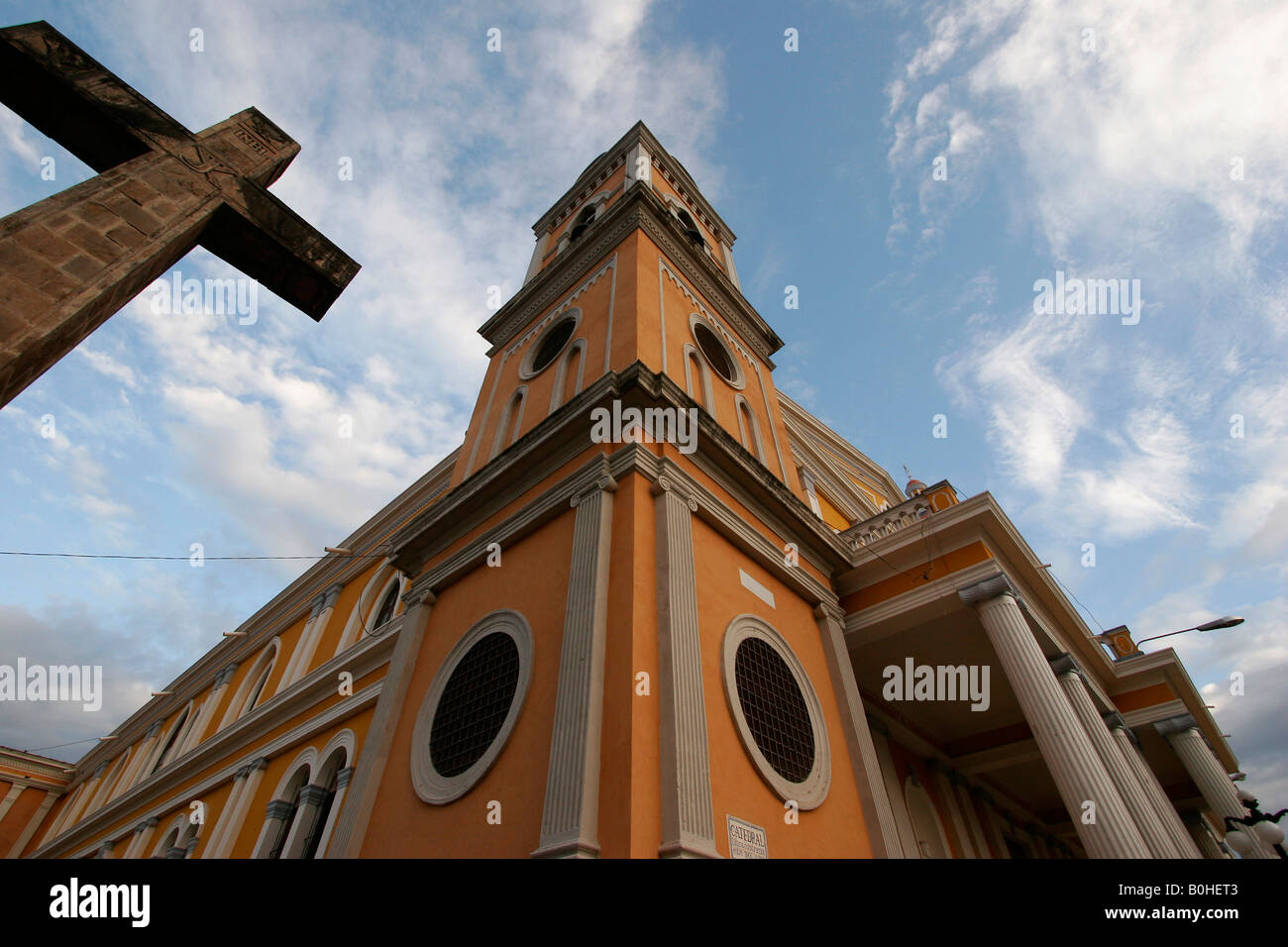 Cathedral of Granada at the Parque Central, Granada, Nicaragua, Central ...