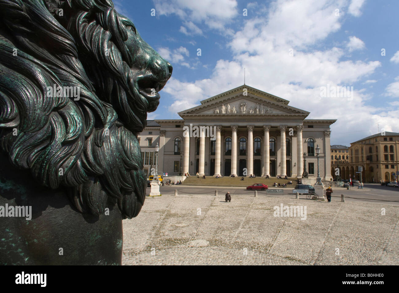 Nationaltheater Opera House at Max-Joseph-Platz Square in Munich ...