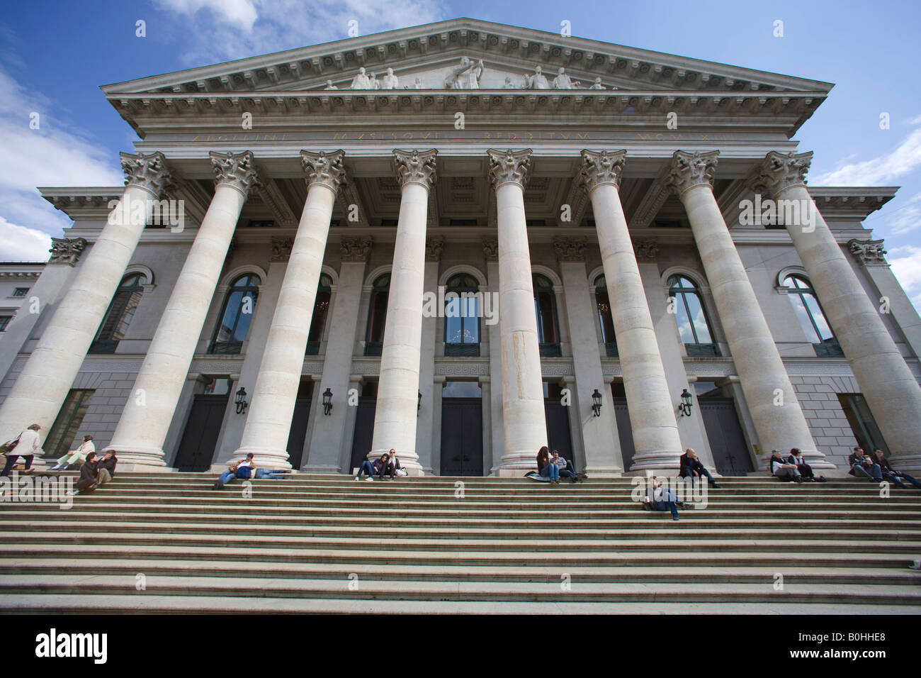 Nationaltheater Opera House at Max-Joseph-Platz Square in Munich ...