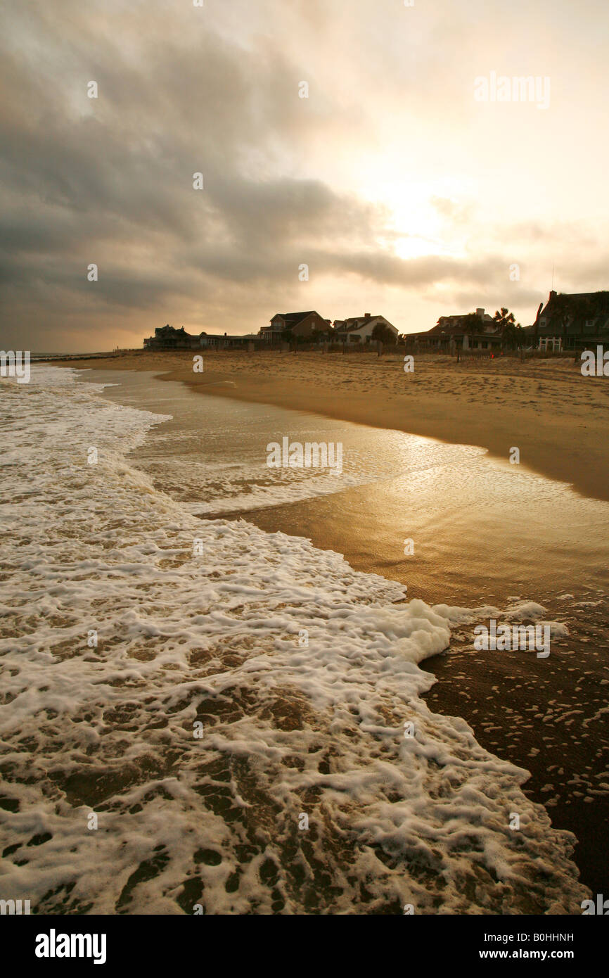 Edisto Beach houses at sunset, South Carolina coast Stock Photo - Alamy