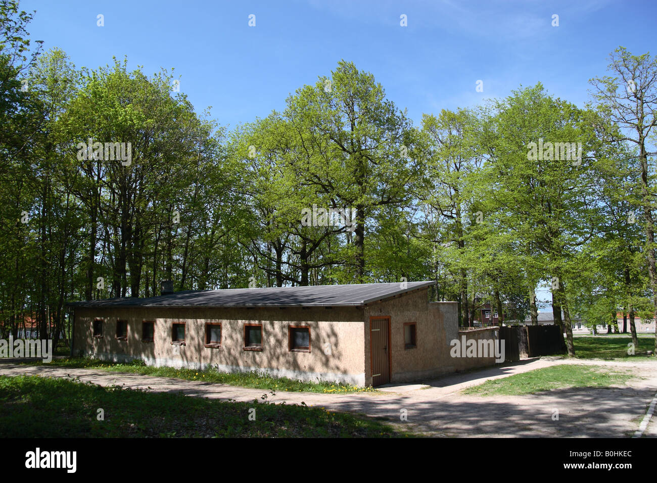 The building housing SS guard dogs at the Nazi concentration camp of ...