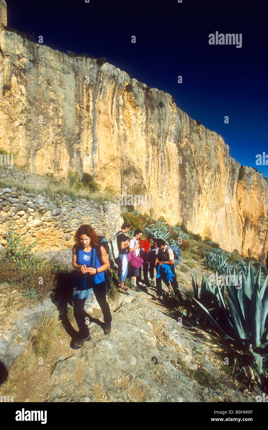 Walkers in Spain Stock Photo - Alamy