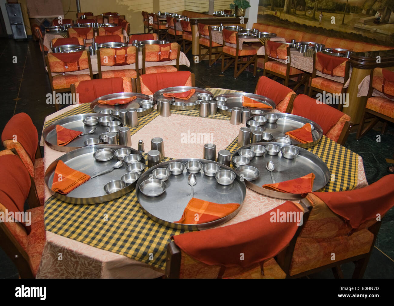 The extra large sizes of Kachchi Gujarati Thali with pots, their ...