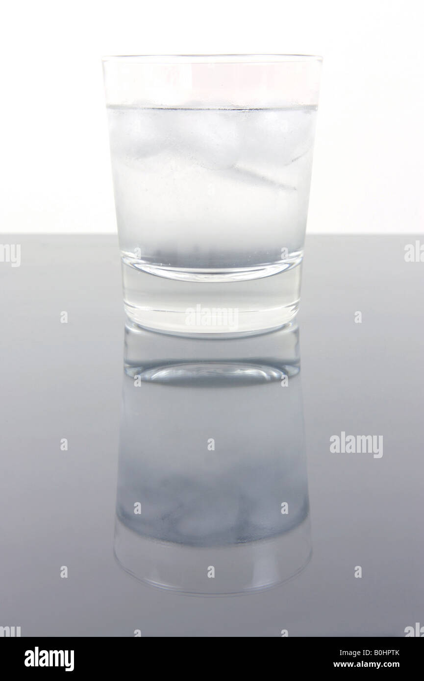 A glass of ice water Stock Photo - Alamy