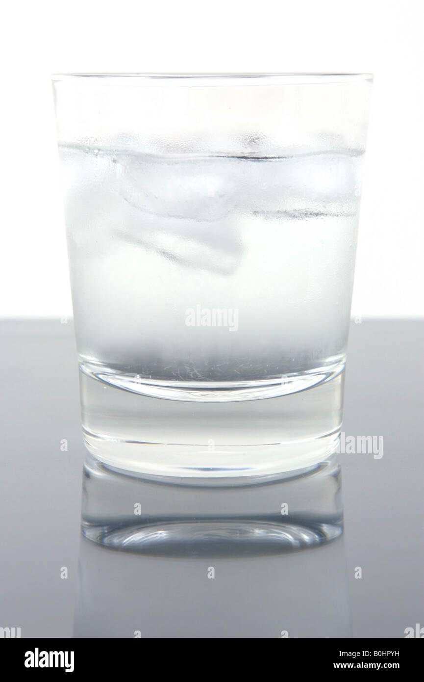 A glass of ice water Stock Photo - Alamy