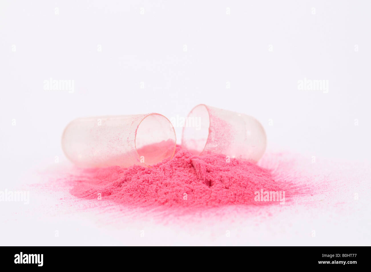 Opened medication, pill capsule Stock Photo - Alamy