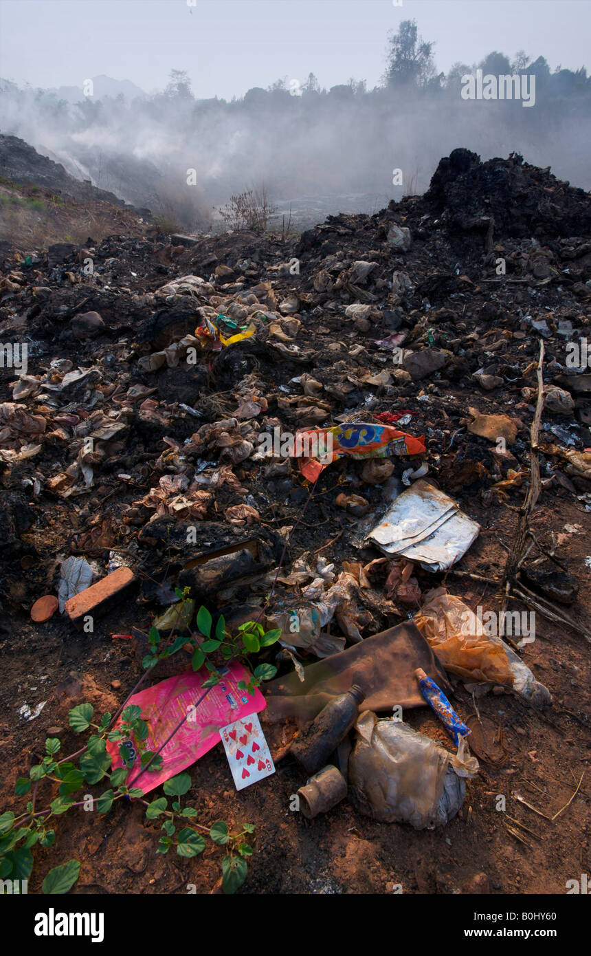 Rubbish and waste at a landfill site in Thailand Stock Photo - Alamy