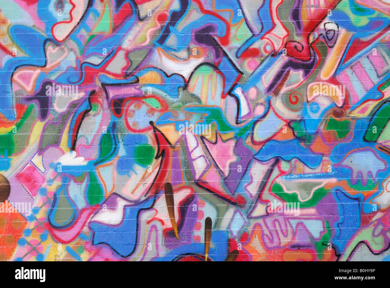 Graffiti wallpaper hi-res stock photography and images - Alamy
