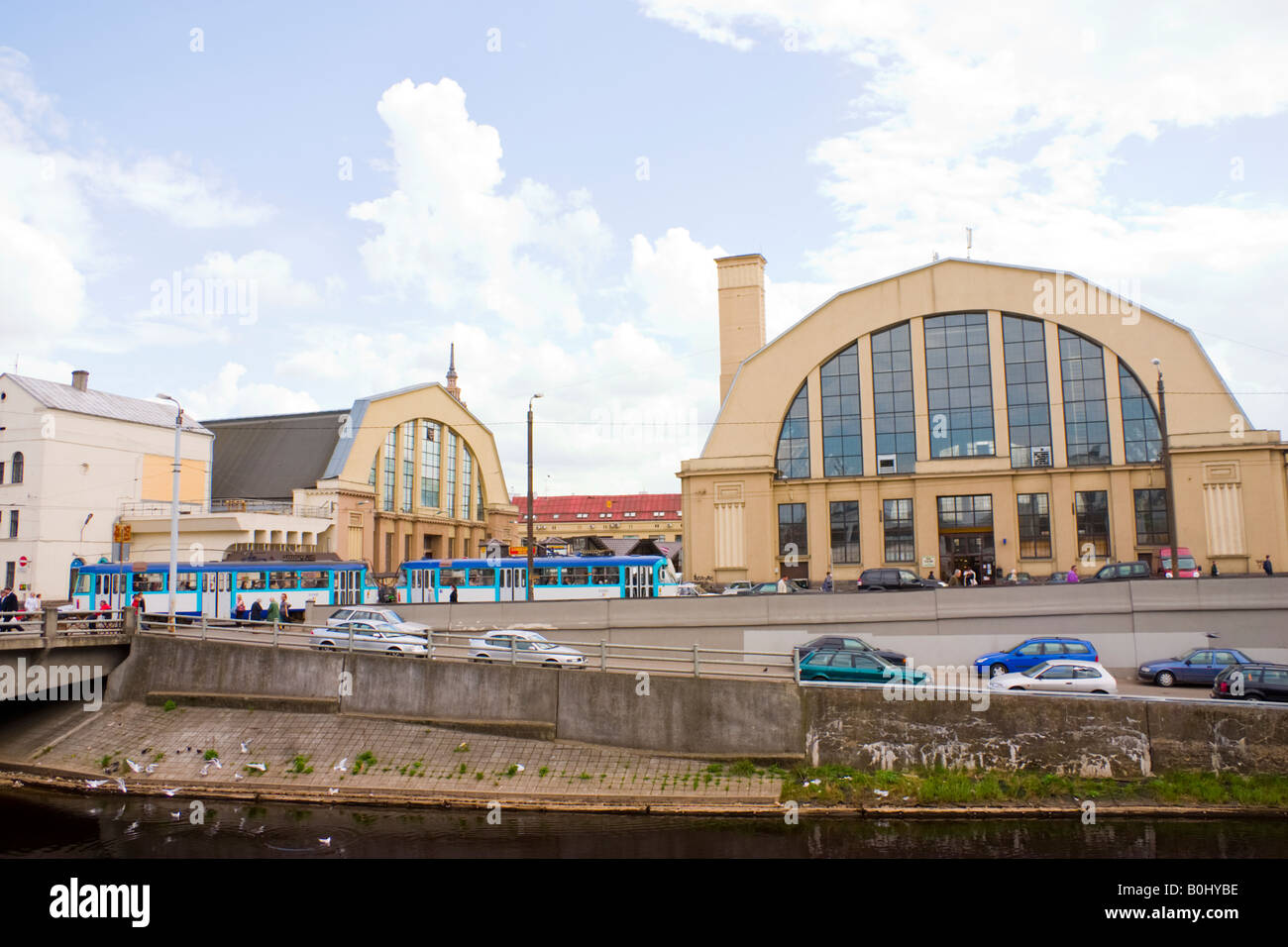 Riga Central market, zeppelin hangar, Latvia, Europe Stock Photo - Alamy