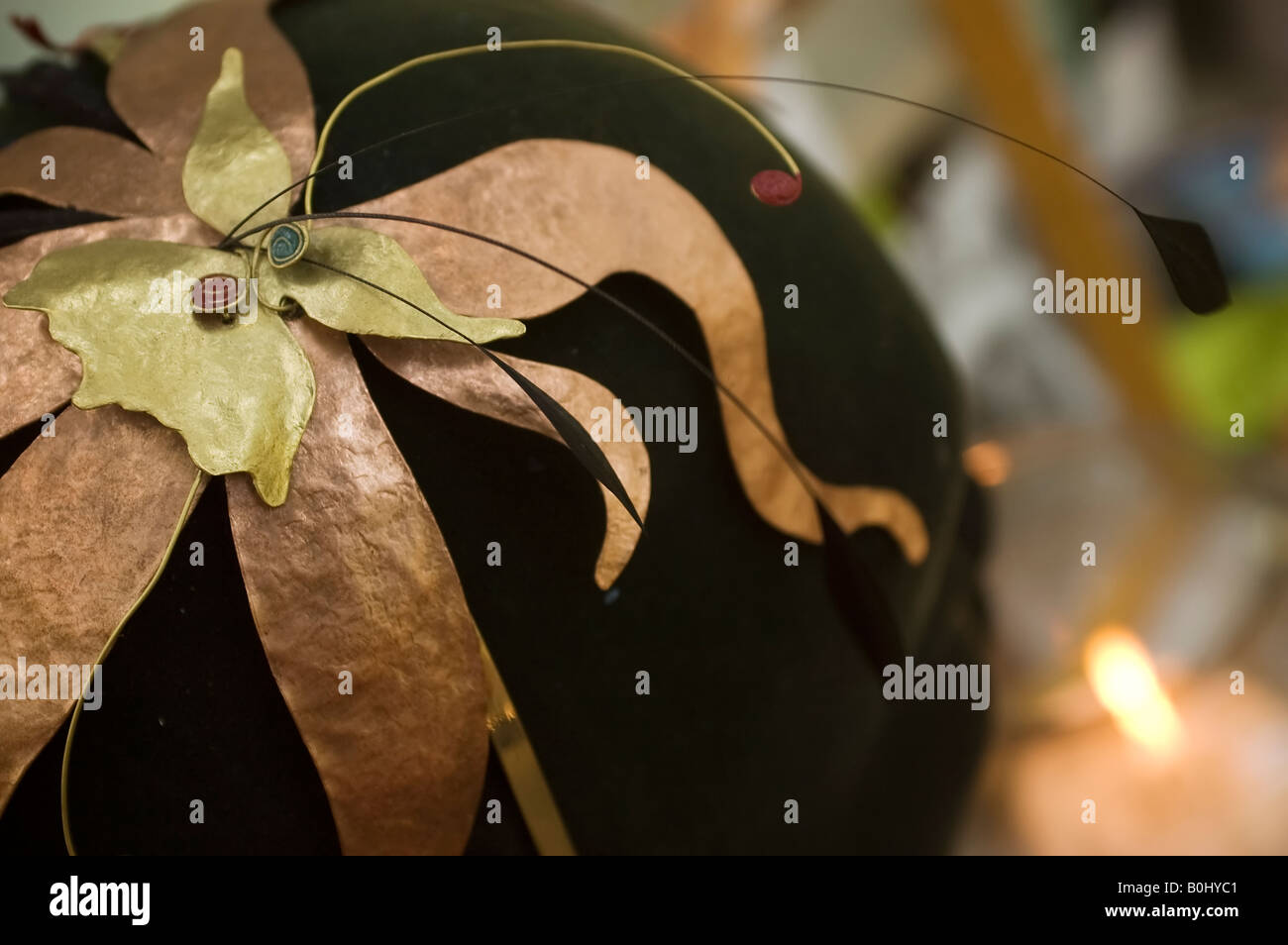 Wrought copper hairband Artwork product Stock Photo - Alamy