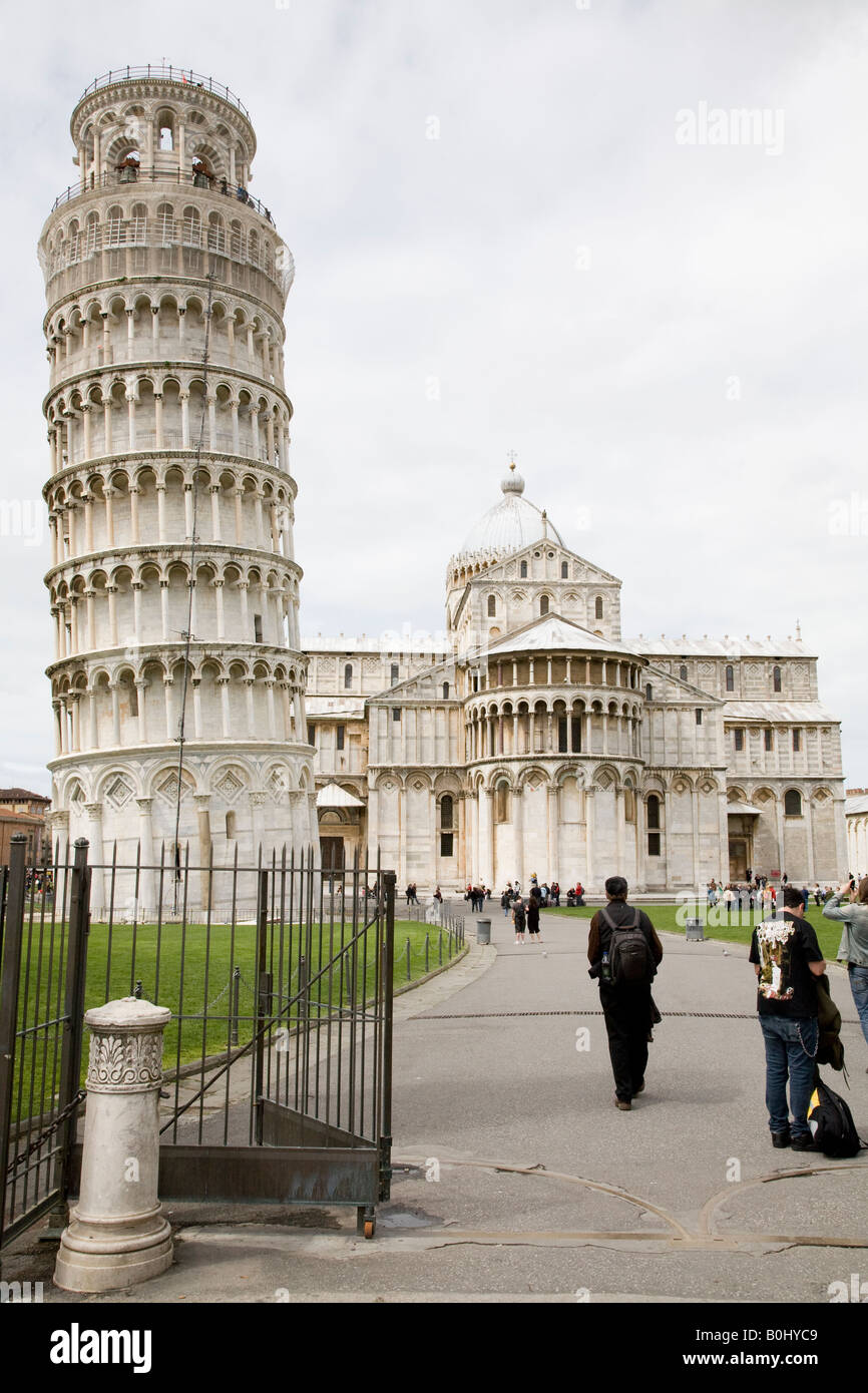 the Leaning Tower and Piazza del Duomo Pisa Stock Photo - Alamy