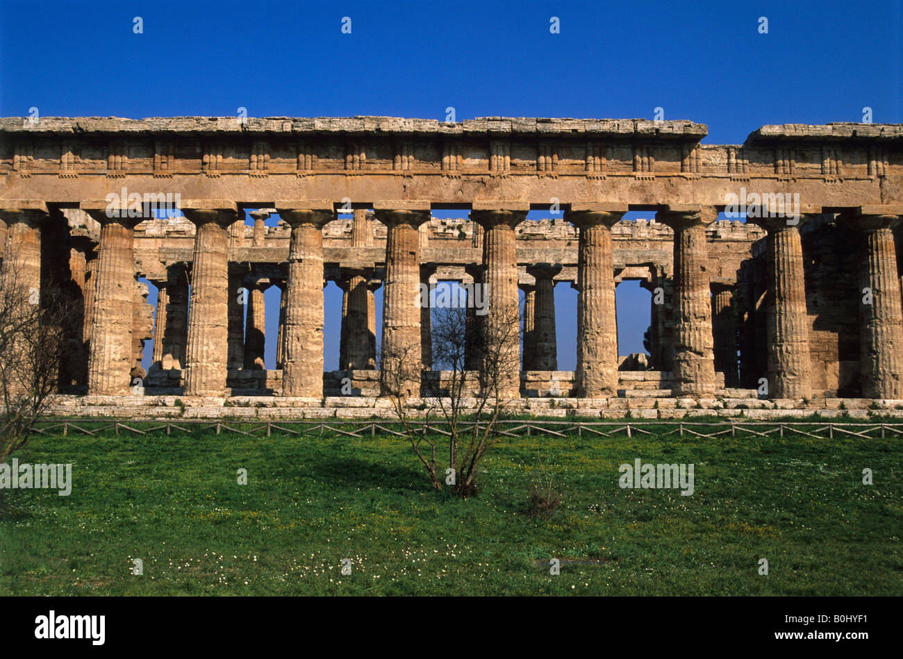 Temple of Hera, Paestum, Capaccio, Province of Salerno, Campania, Italy ...