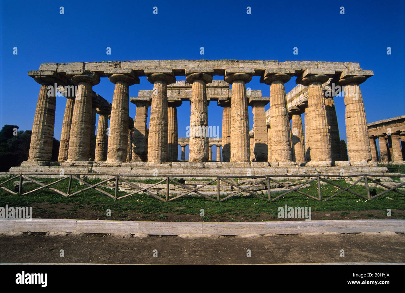 Temple of Hera, Paestum, Capaccio, Province of Salerno, Campania, Italy ...