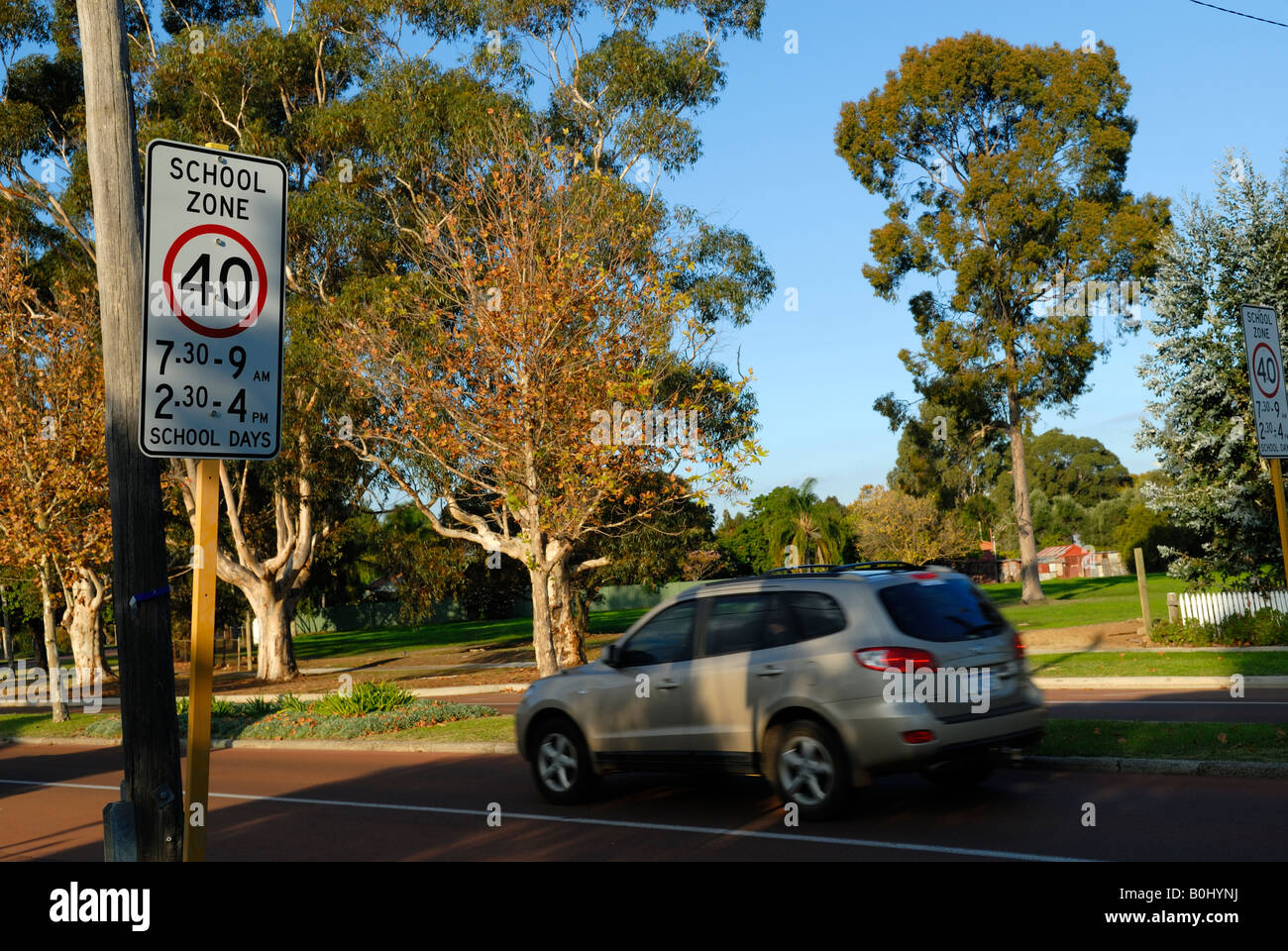 School zone times hi-res stock photography and images - Alamy