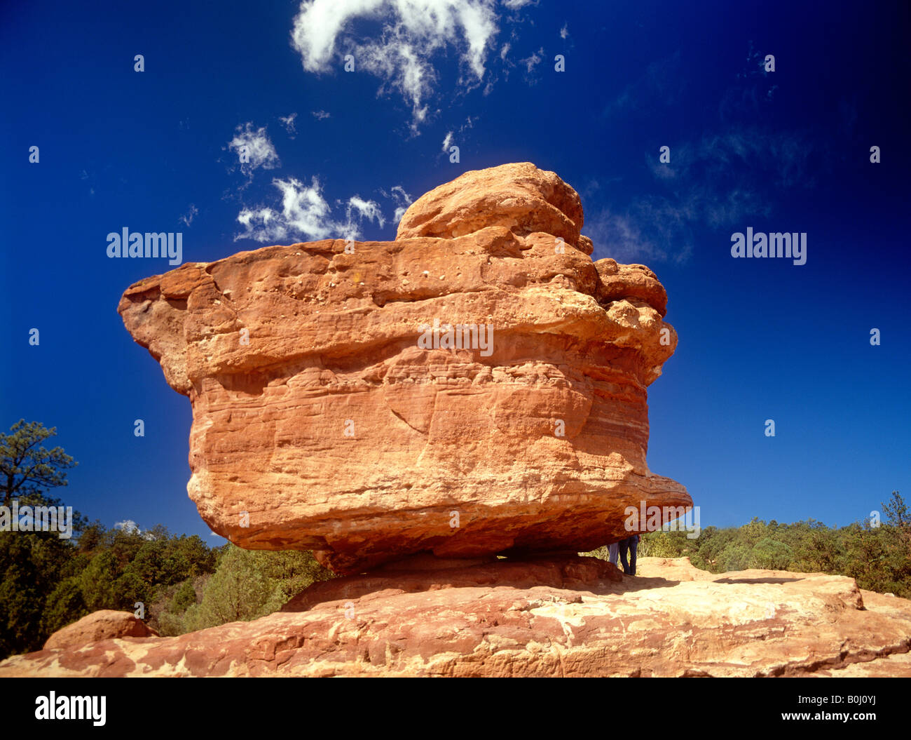 Balancing Rock, Garden of the Gods, Colorado, USA Stock Photo - Alamy