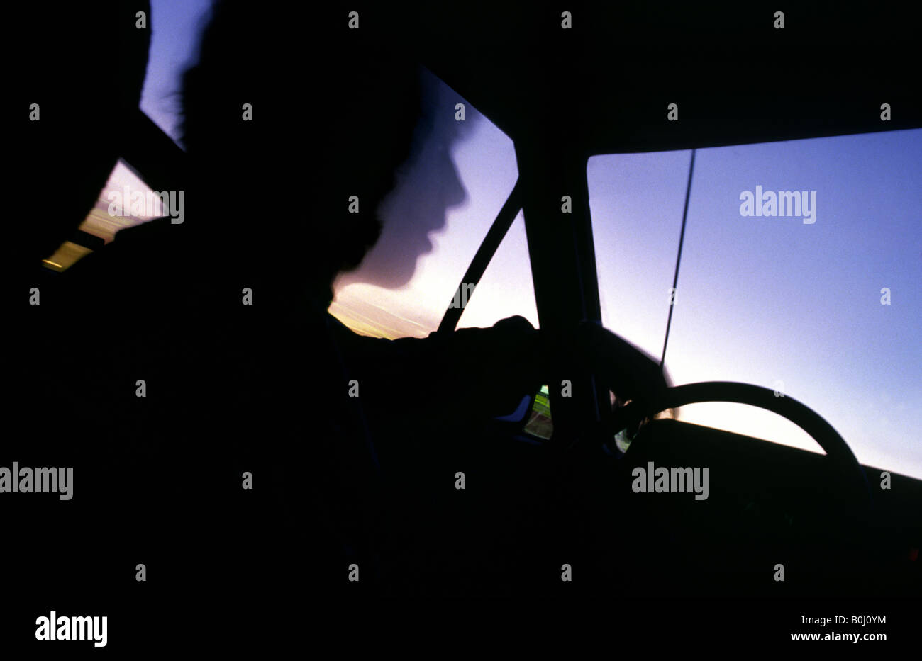 Drowsy driver driving car hi-res stock photography and images - Alamy