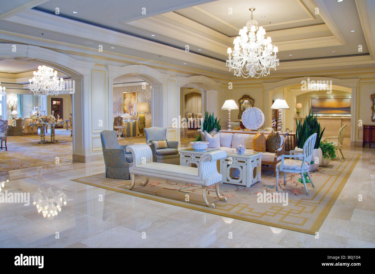 Interior furnishing at the Ritz Carlton resort in Palm Beach Florida ...