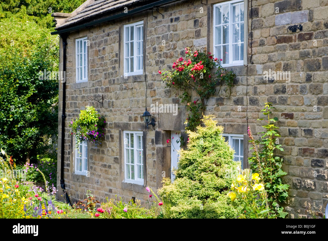 Two of the Plague Cottages on Church Street in Eyam a Village in the ...