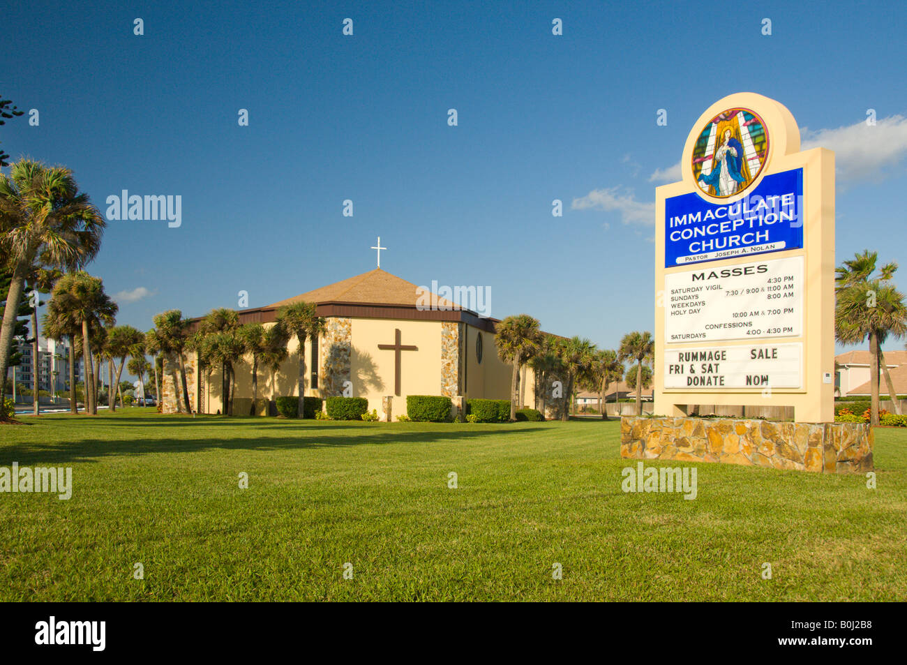 The Immaculate Conception Roman Catholic Church in Florida USA Stock ...