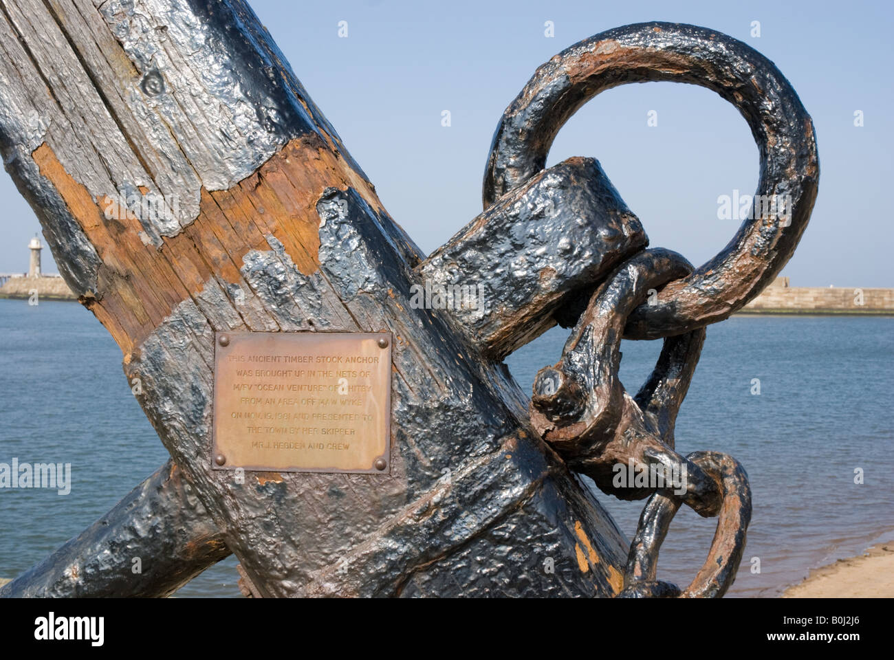 ANCIENT TIMBER STOCK ANCHOR DETAIL Stock Photo - Alamy