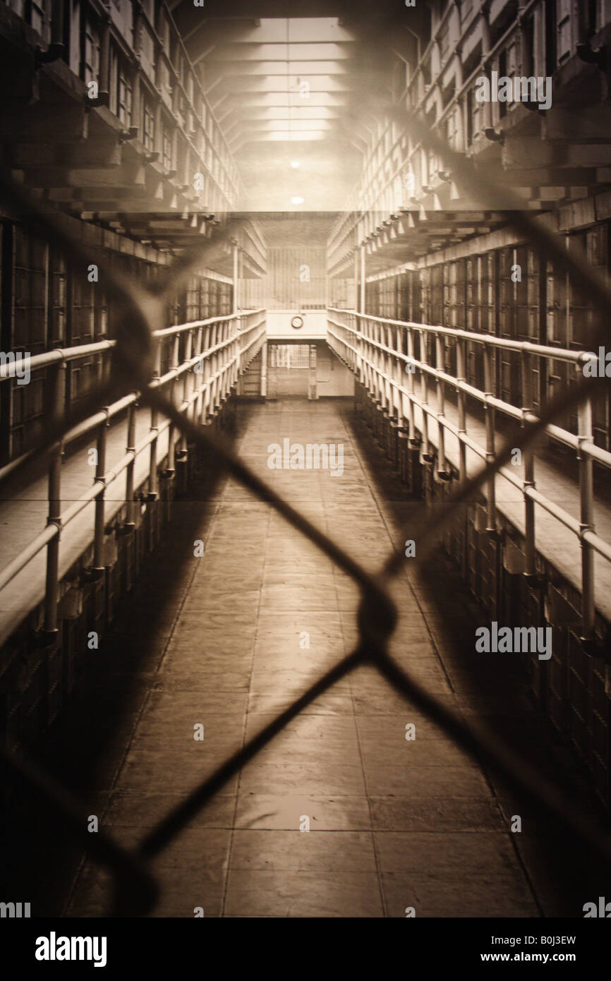 poster from Alcatraz Island tour Stock Photo - Alamy