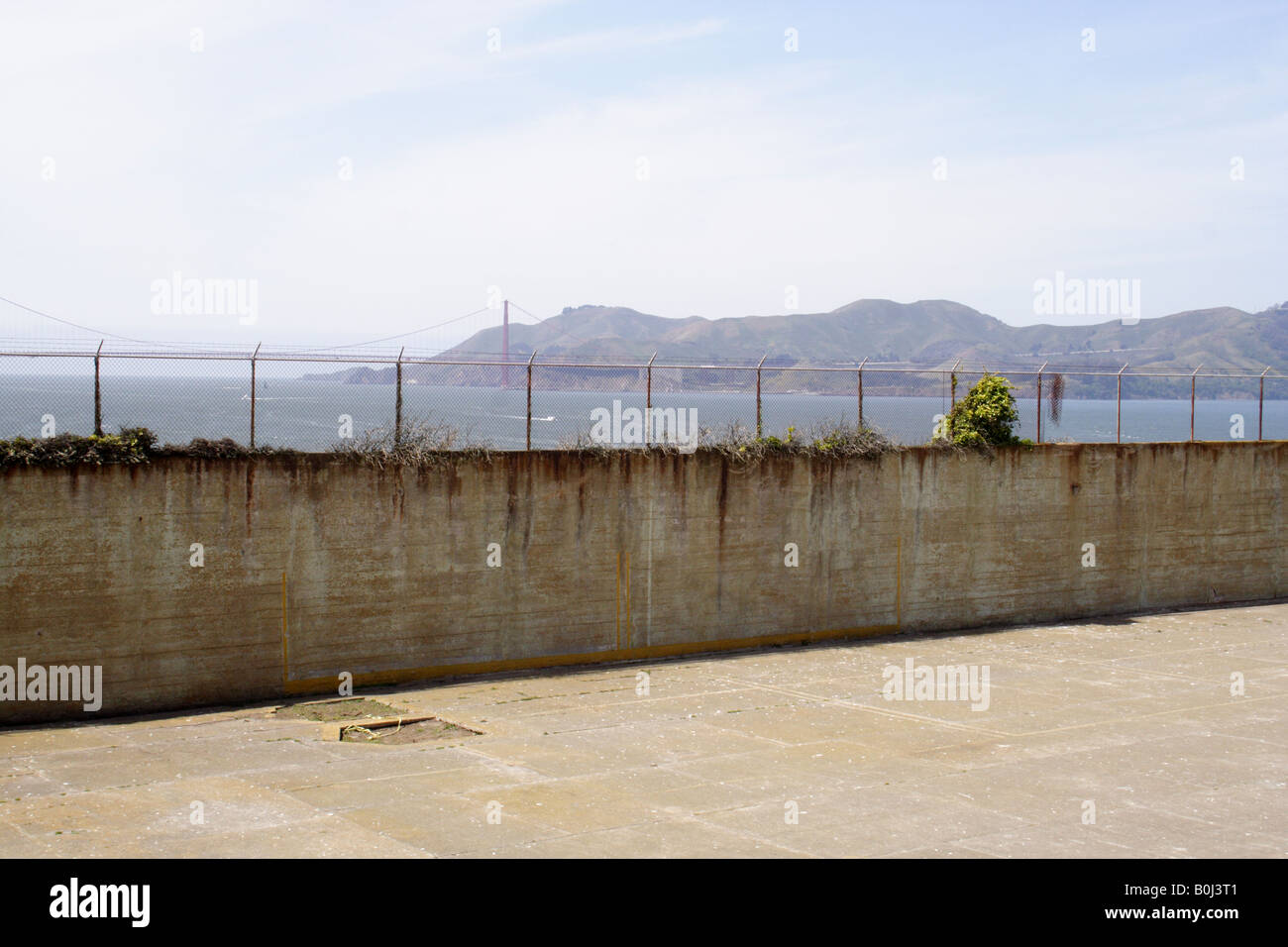 Alcatraz Recreation Yard Stock Photo - Alamy