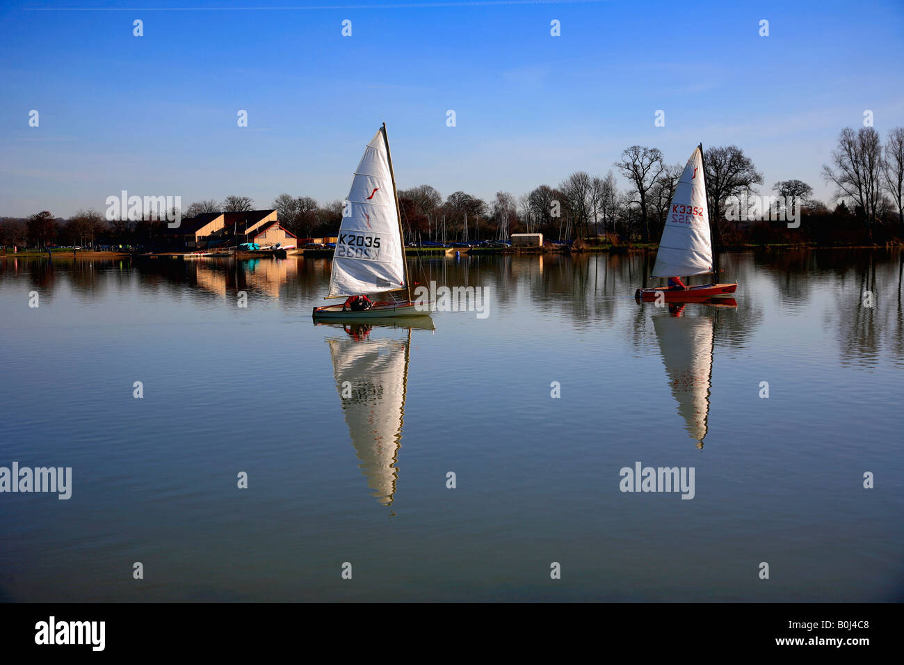 Pleasure sailing boats Ferry Meadows Lakes Peterborough Cambridgeshire ...