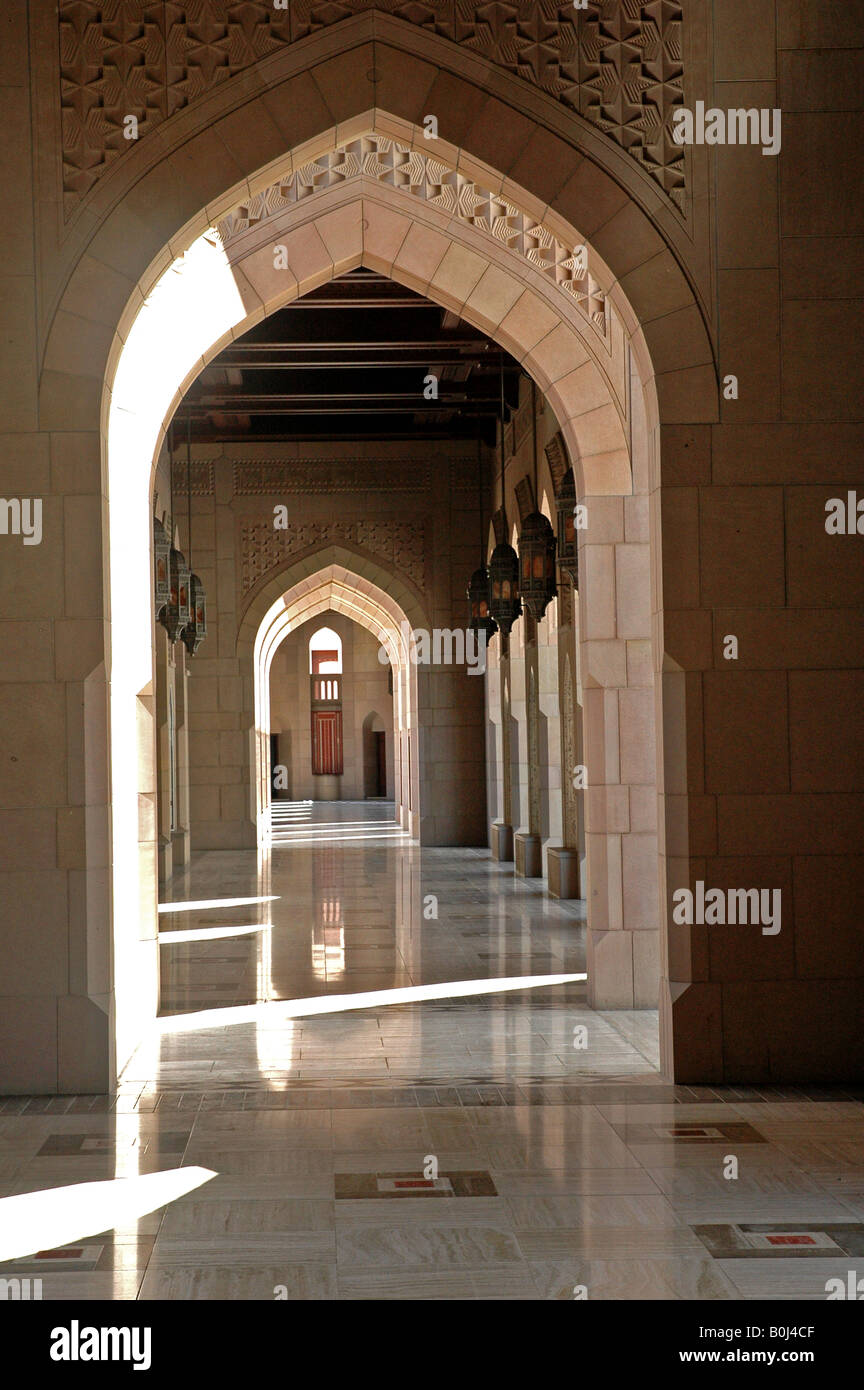 The Great Mosque at Muscat Oman Stock Photo - Alamy